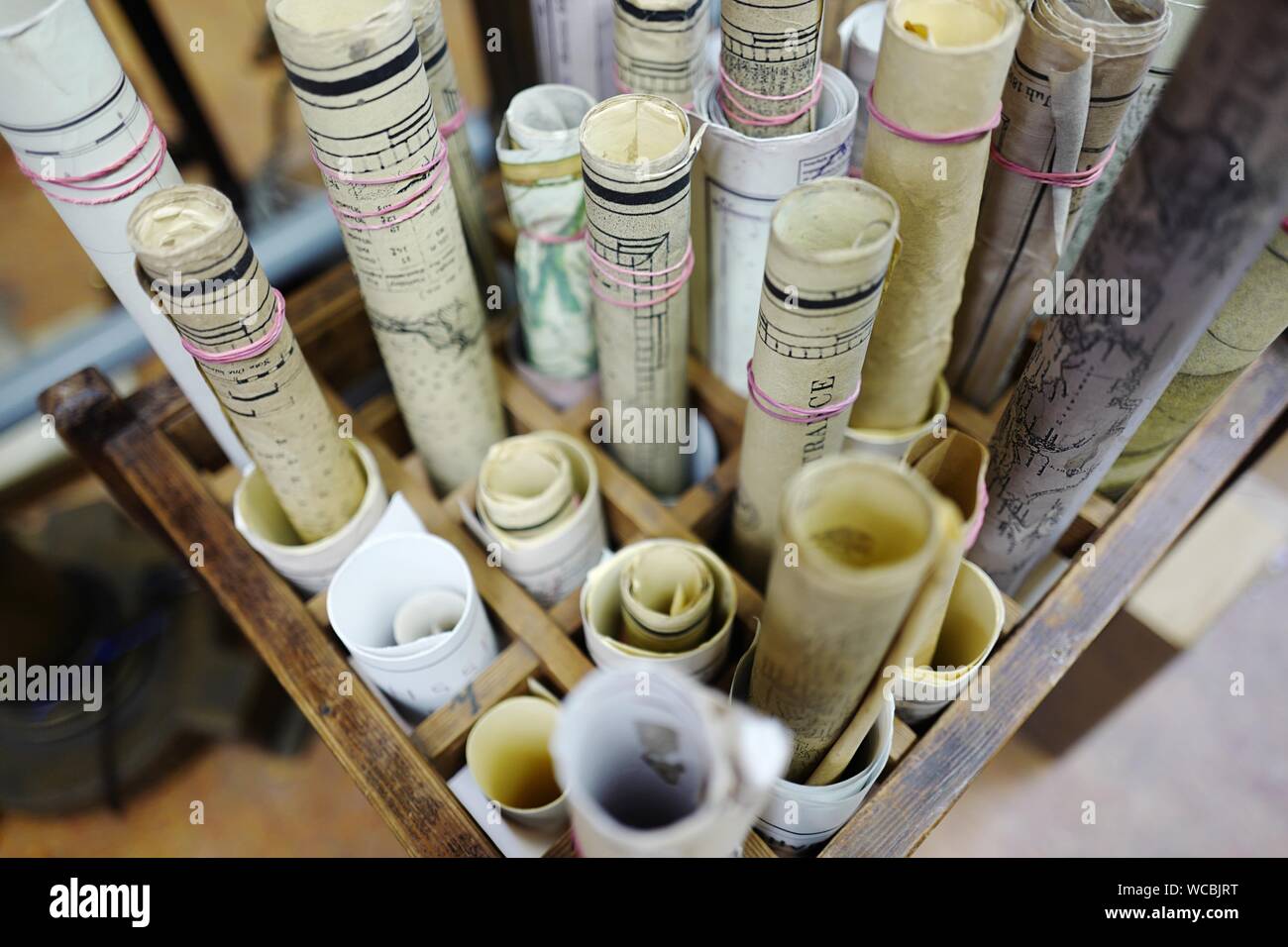 Box Of Maps High Resolution Stock Photography and Images - Alamy