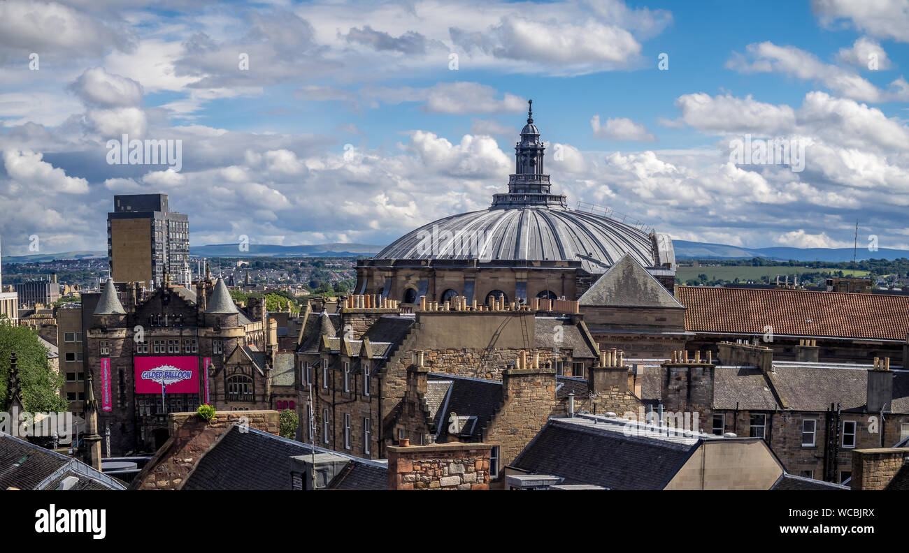 View from the roof terrace of national museum of scotland hi-res stock ...