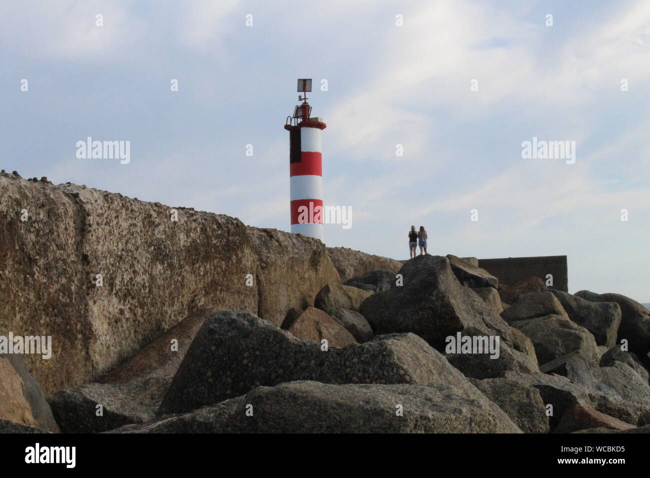 Break water lighthouse hi-res stock photography and images - Alamy