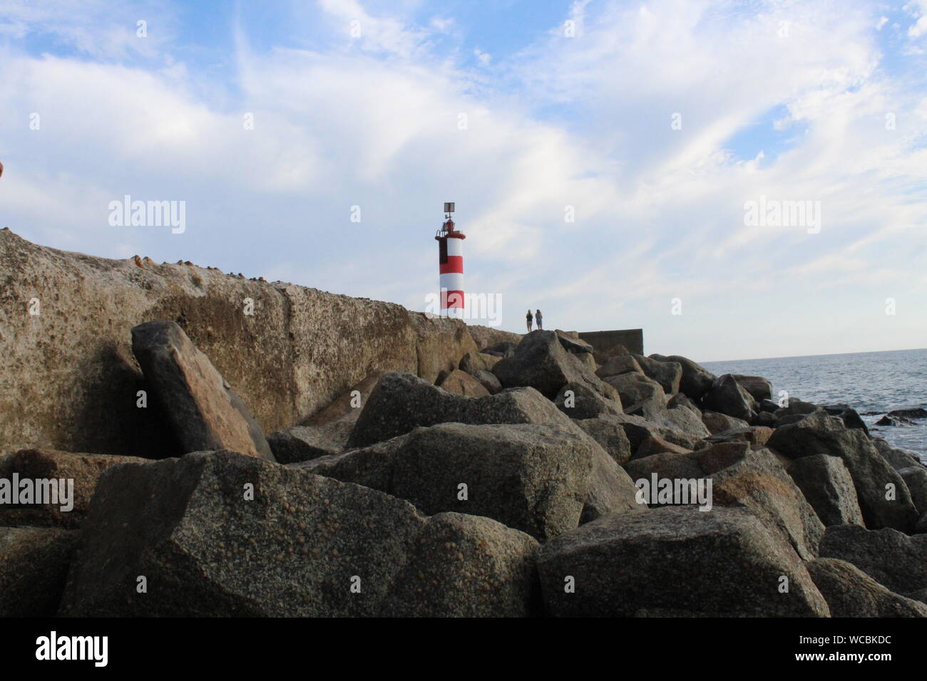 Break water lighthouse hi-res stock photography and images - Alamy