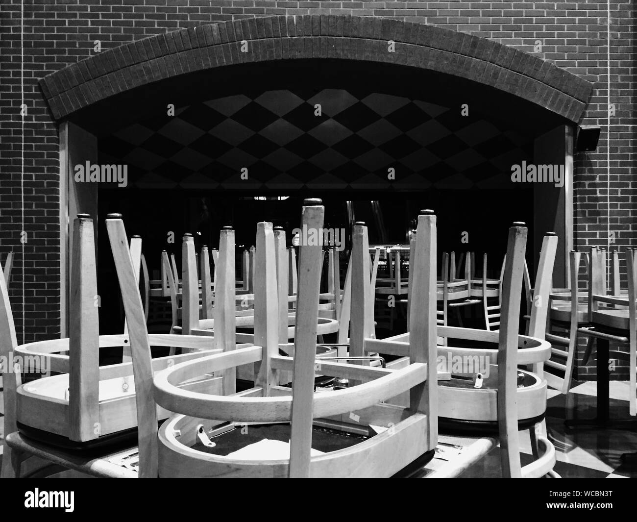 Chair upside down hi-res stock photography and images - Alamy