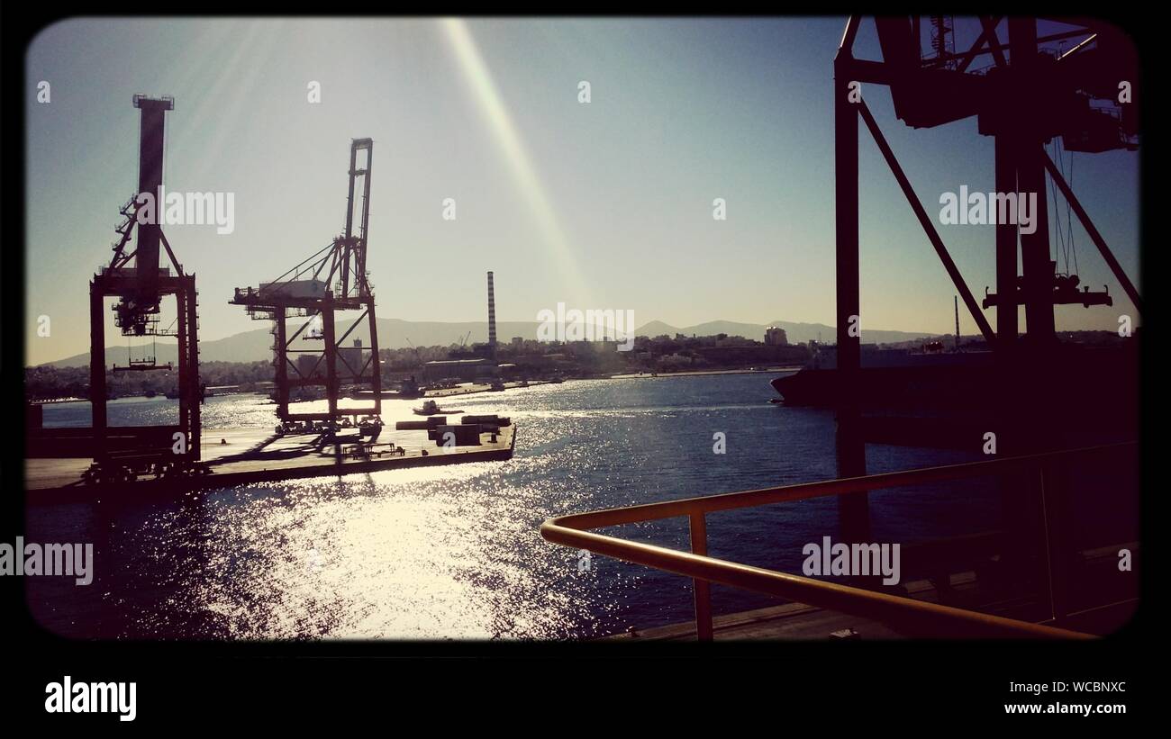 Piraeus containers terminal hi-res stock photography and images - Alamy