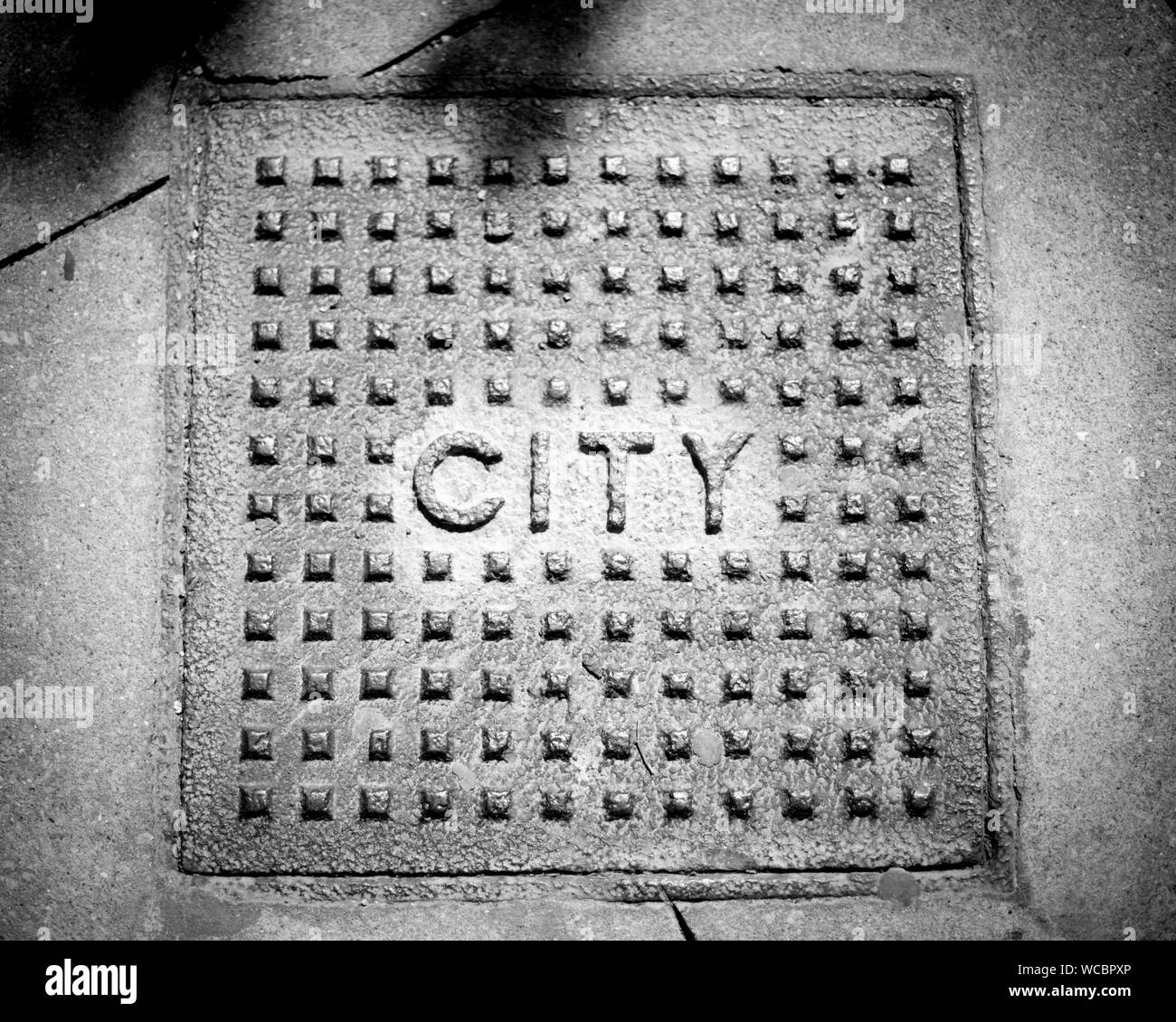 Manhole in view hi-res stock photography and images - Alamy