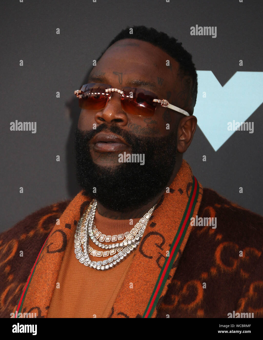 August 26, 2019, Newark, New York, USA: RICK ROSS attends the 2019 MTV ...