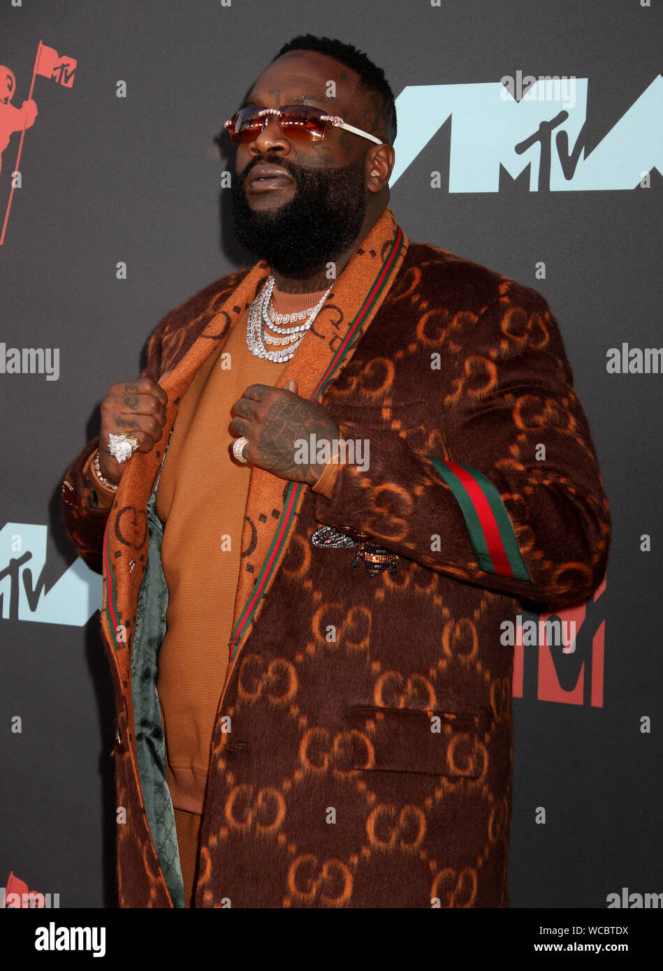August 26, 2019, Newark, New York, USA: RICK ROSS attends the 2019 MTV ...