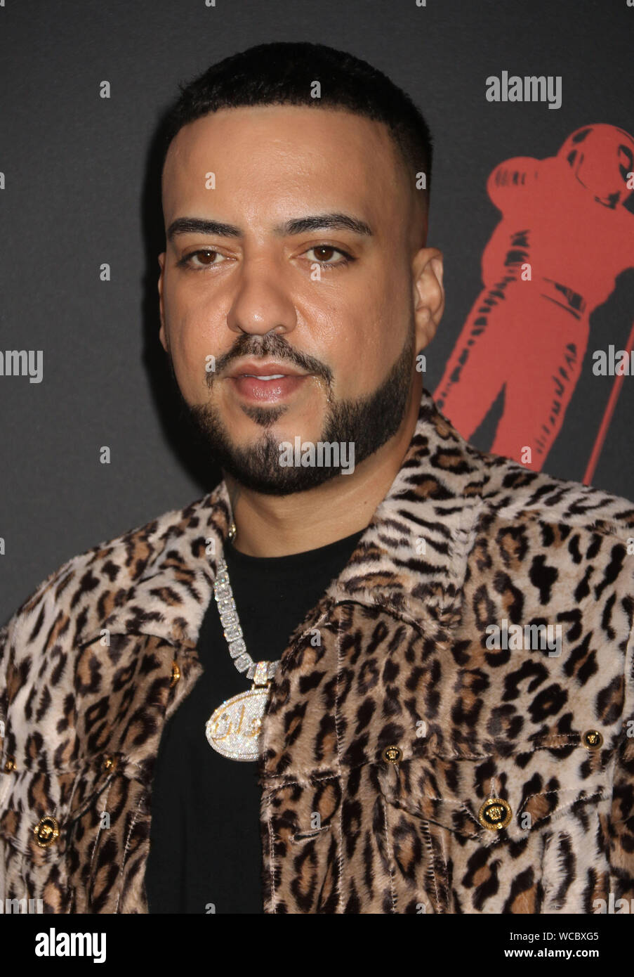 August 26, 2019, Newark, New York, USA: Singer FRENCH MONTANA attends ...