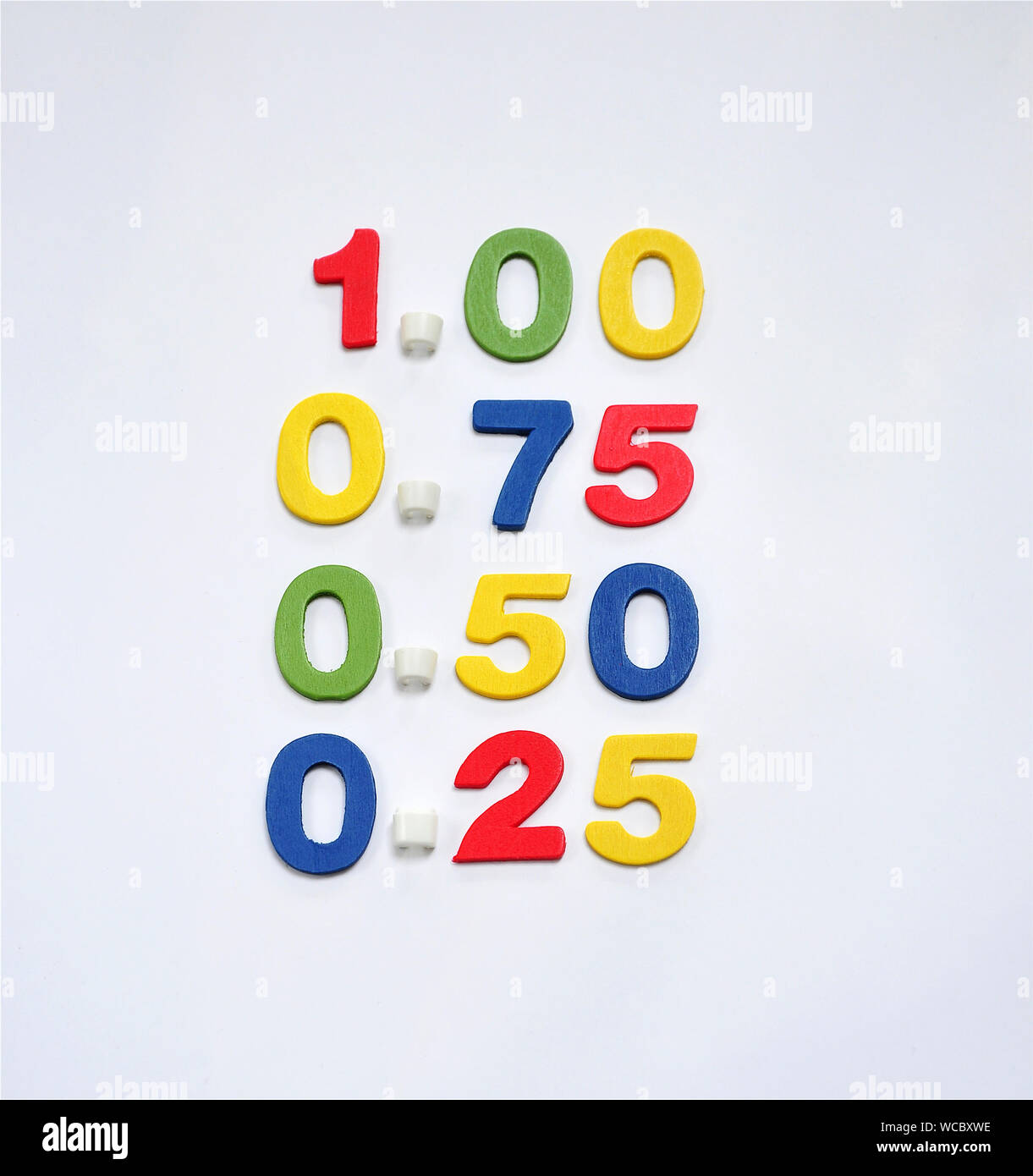 Colorful numbers hi-res stock photography and images - Alamy