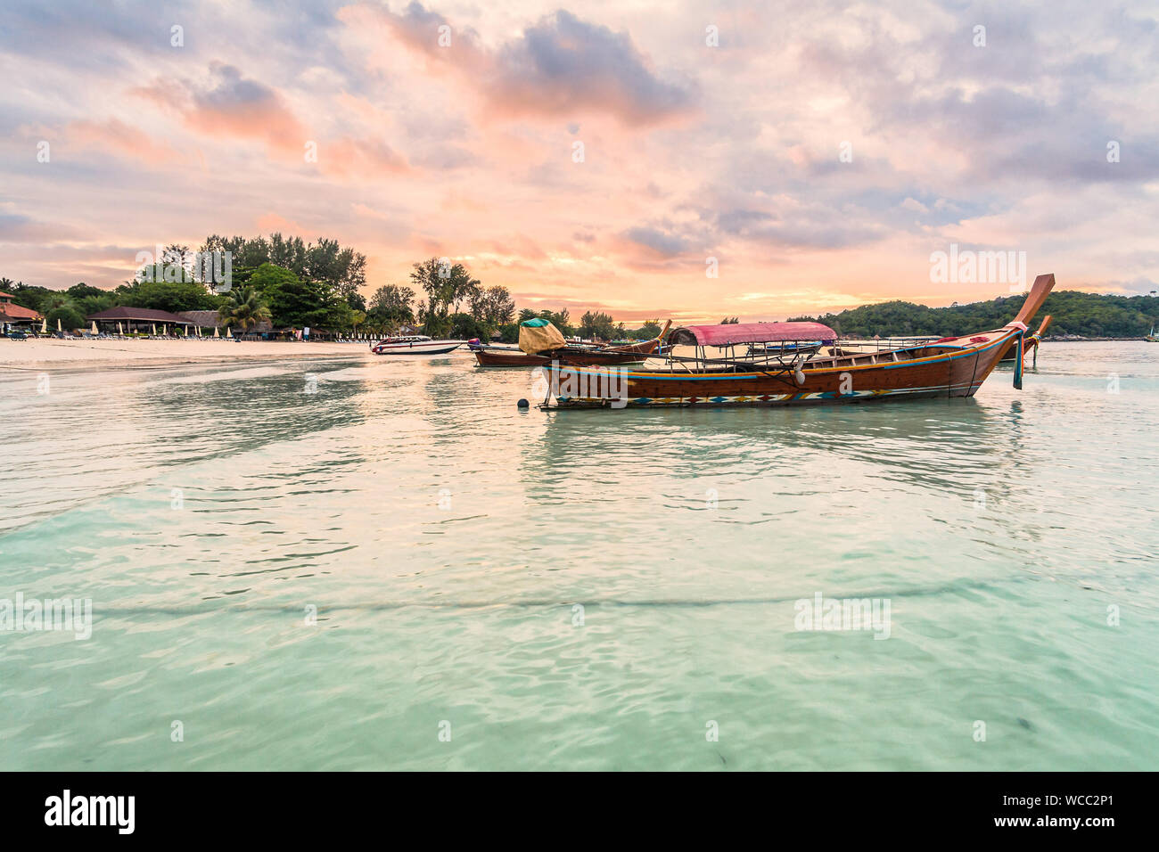 Sunset view sunset beach koh lipe hi-res stock photography and images ...