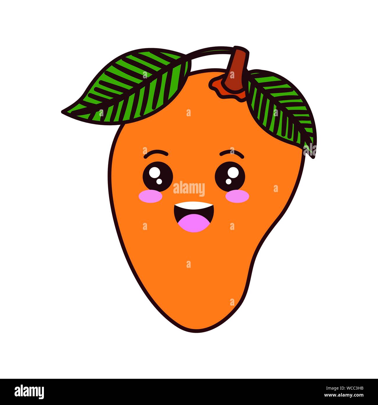 fresh mango fruit kawaii characters Stock Vector Image & Art - Alamy