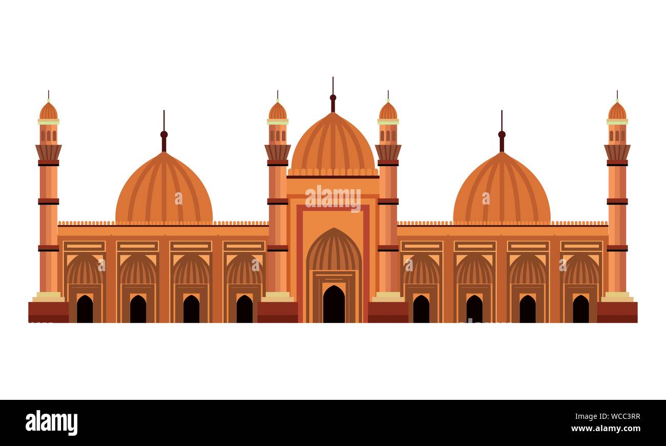badshahi mosque building palace icon Stock Vector Image & Art - Alamy