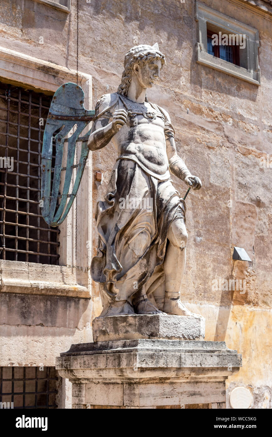 Italy rome archangel michael statue hi-res stock photography and images ...