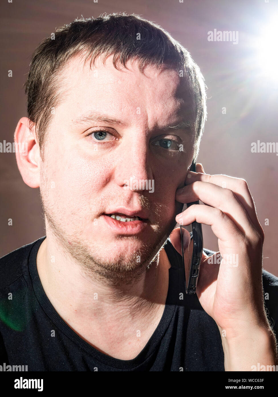 Person talking close up hi-res stock photography and images - Alamy