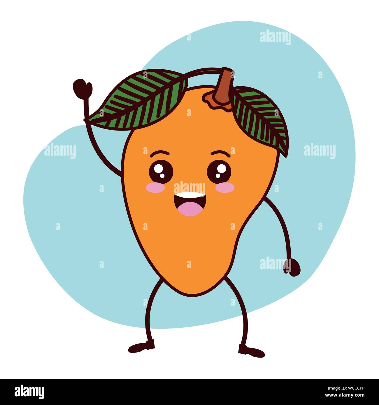 fresh mango fruit kawaii characters Stock Vector Image & Art - Alamy