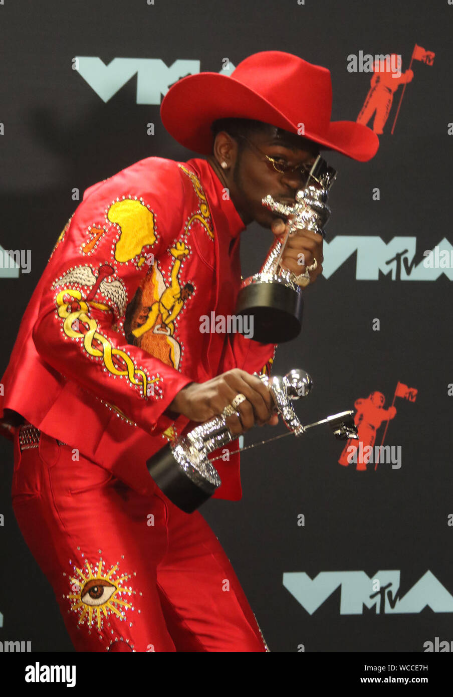 August 26, 2019, Newark, New York, USA: Rapper LIL NAS X attends the ...