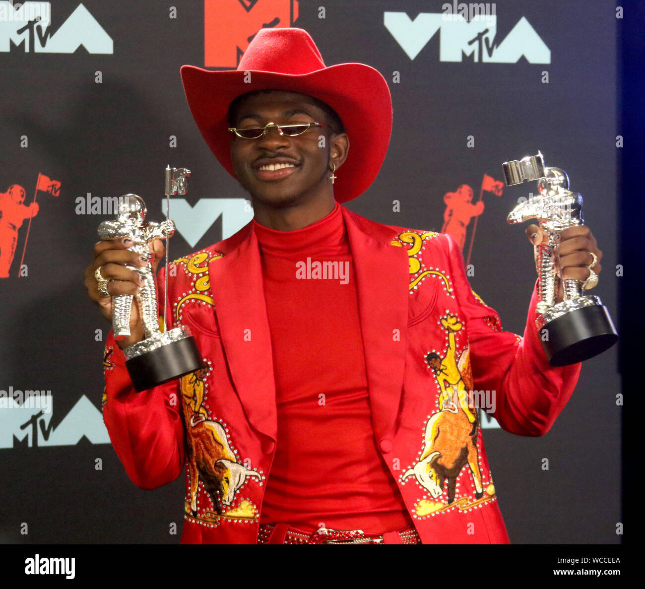 August 26, 2019, Newark, New York, USA: Rapper LIL NAS X attends the ...