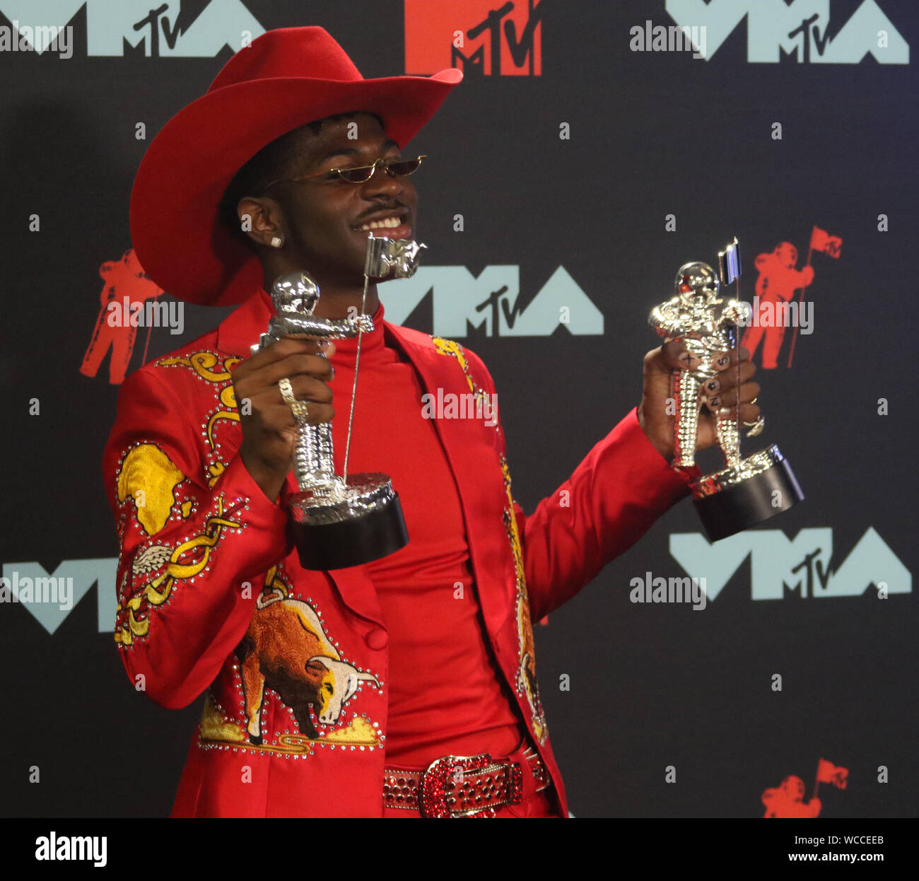 August 26, 2019, Newark, New York, USA: Rapper LIL NAS X attends the ...