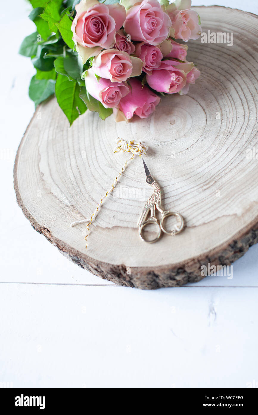 Rose scissors cutting hi-res stock photography and images - Alamy