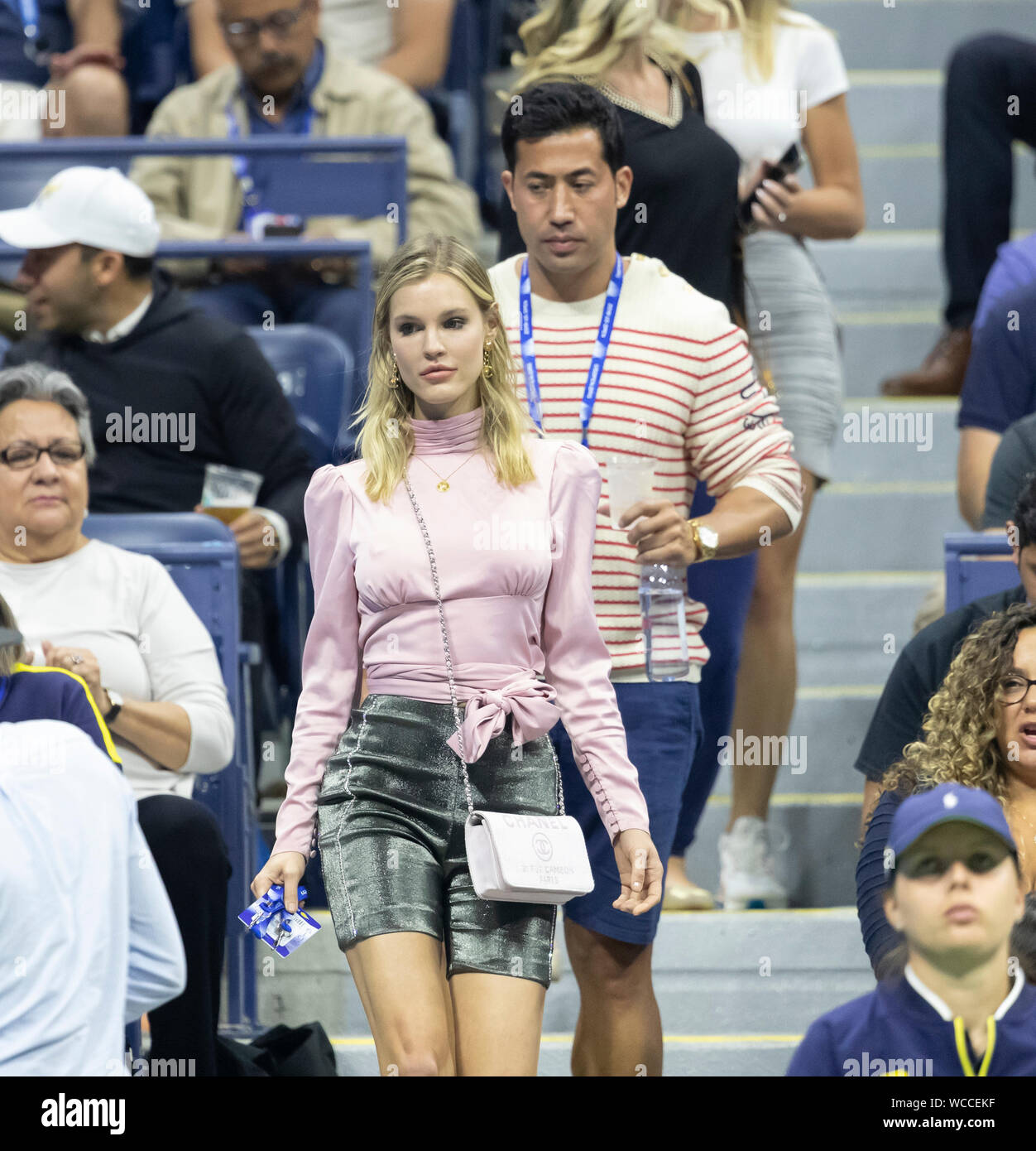 New York, NY - August 27, 2019: Joy Carrigan attends round 1 of US Open ...