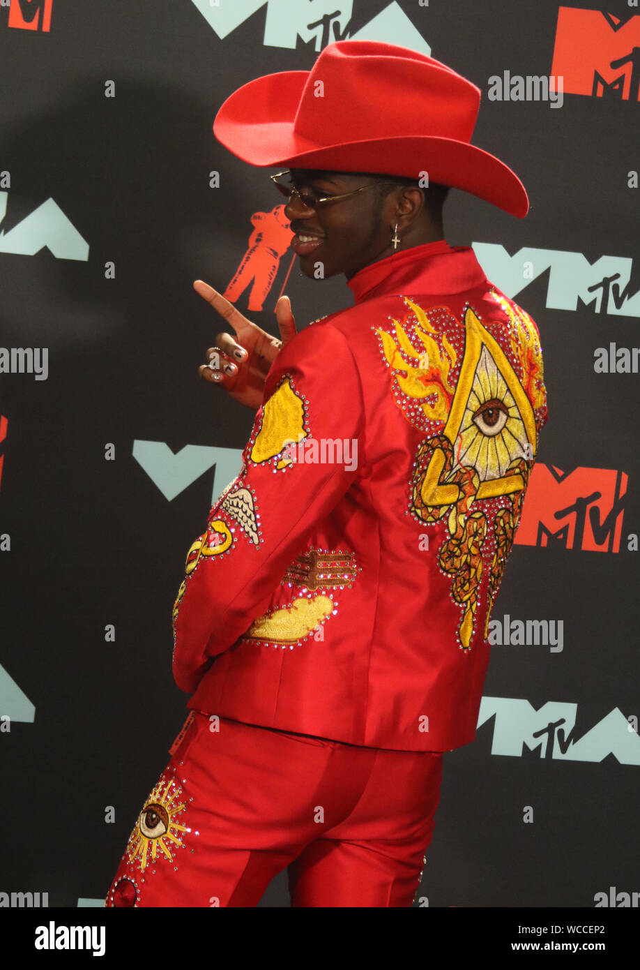 August 26, 2019, Newark, New York, USA: Rapper LIL NAS X attends the ...
