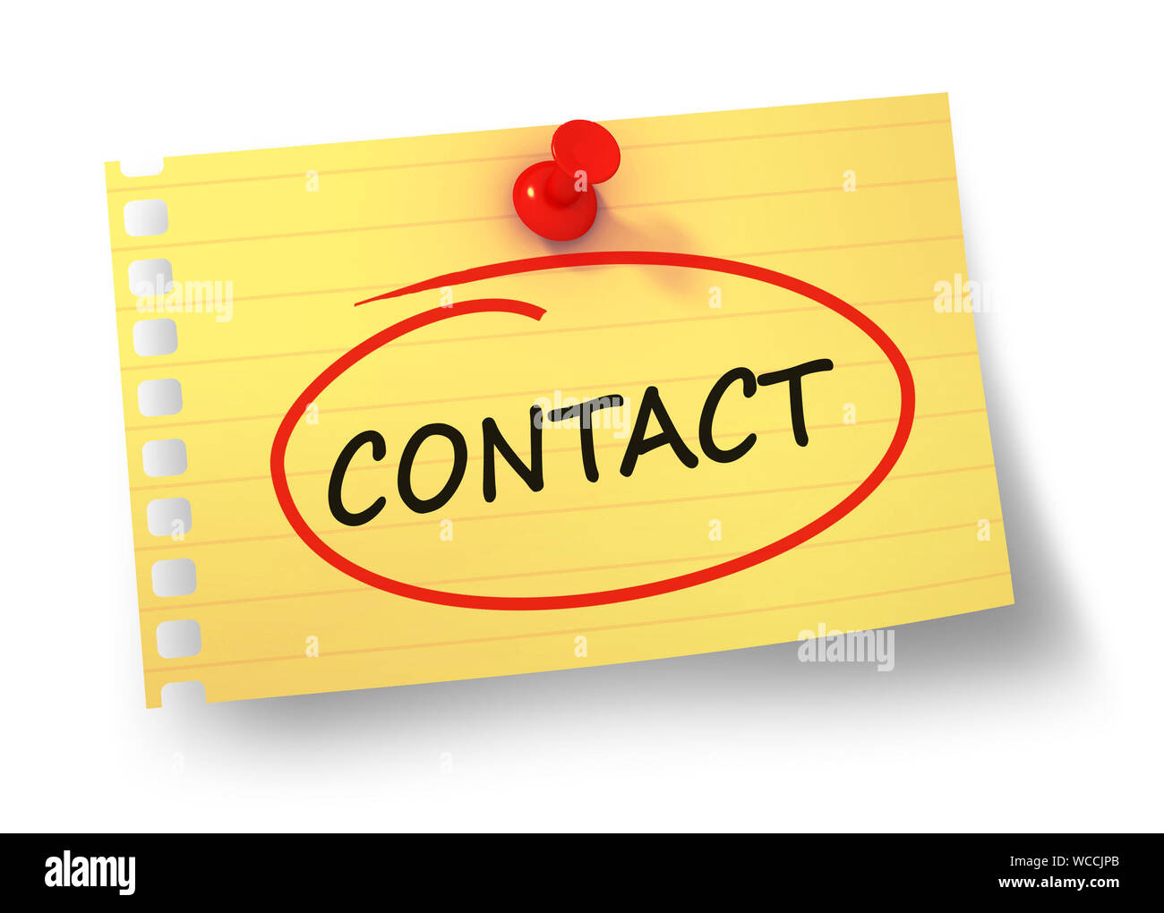 contact concept 3d illustration isolated on white background Stock ...