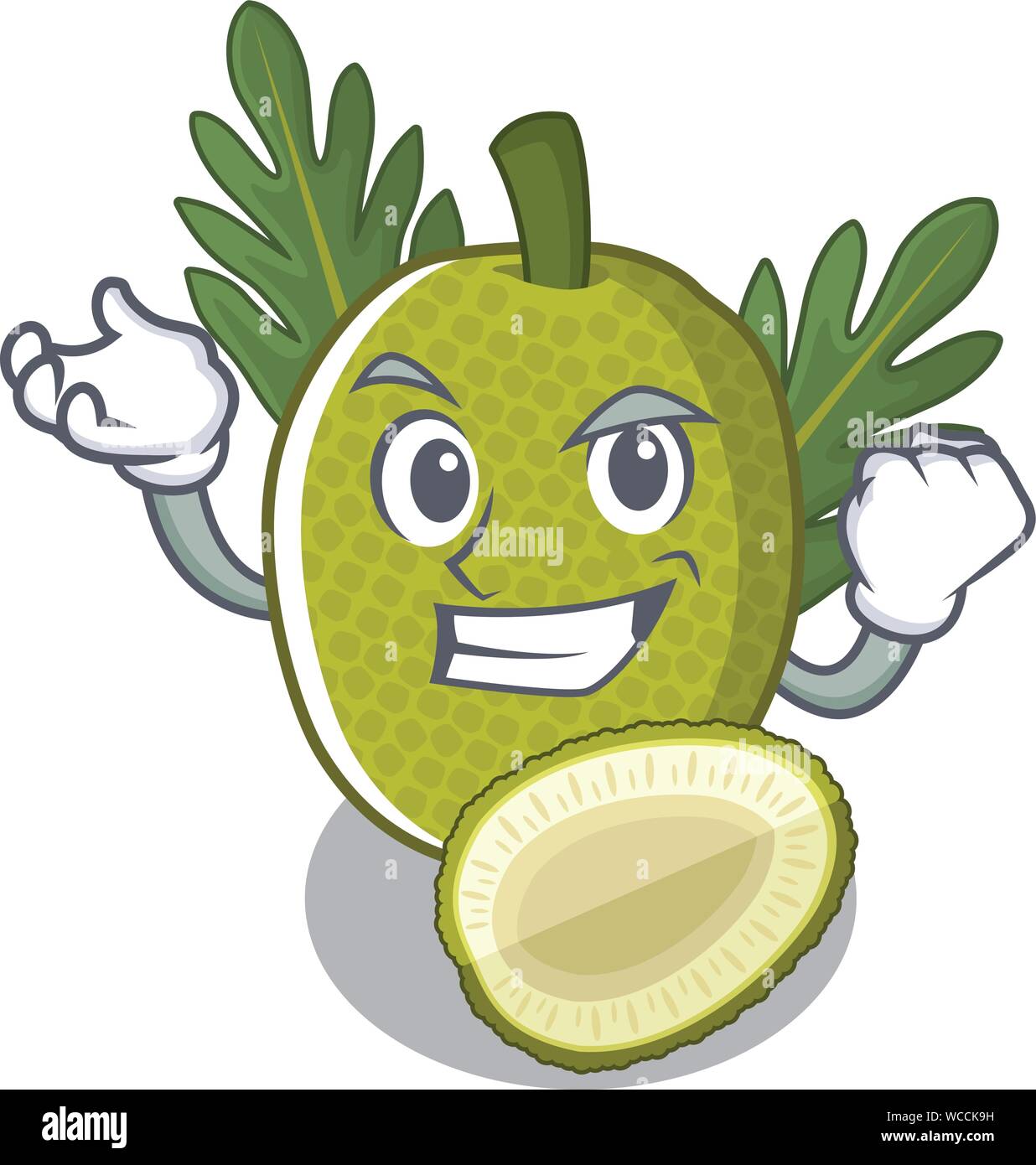 Successful breadfruit with in the character shape Stock Vector Image ...
