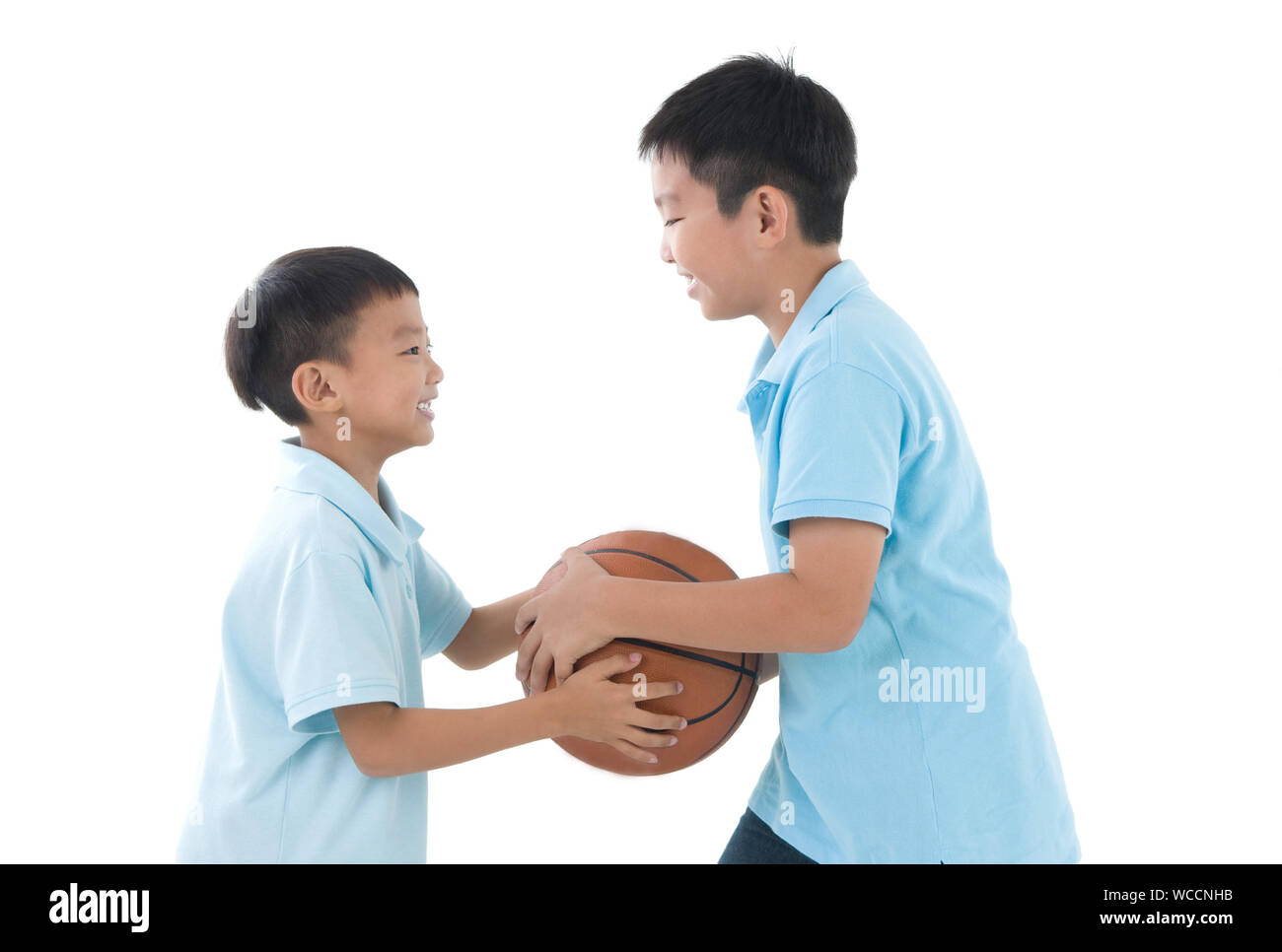 Two Boys Playing Basketball High Resolution Stock Photography and ...