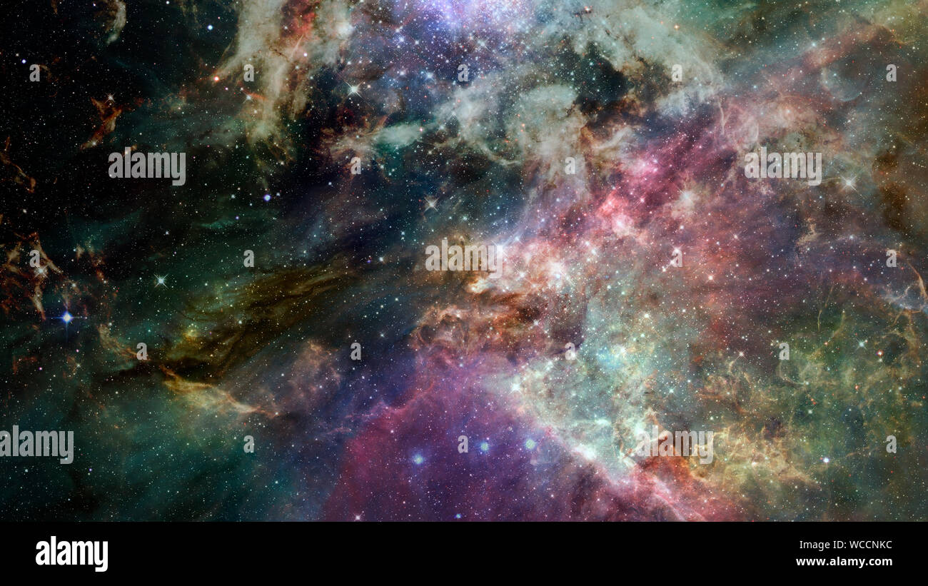 Infinite space background with nebulas and stars. This image elements ...