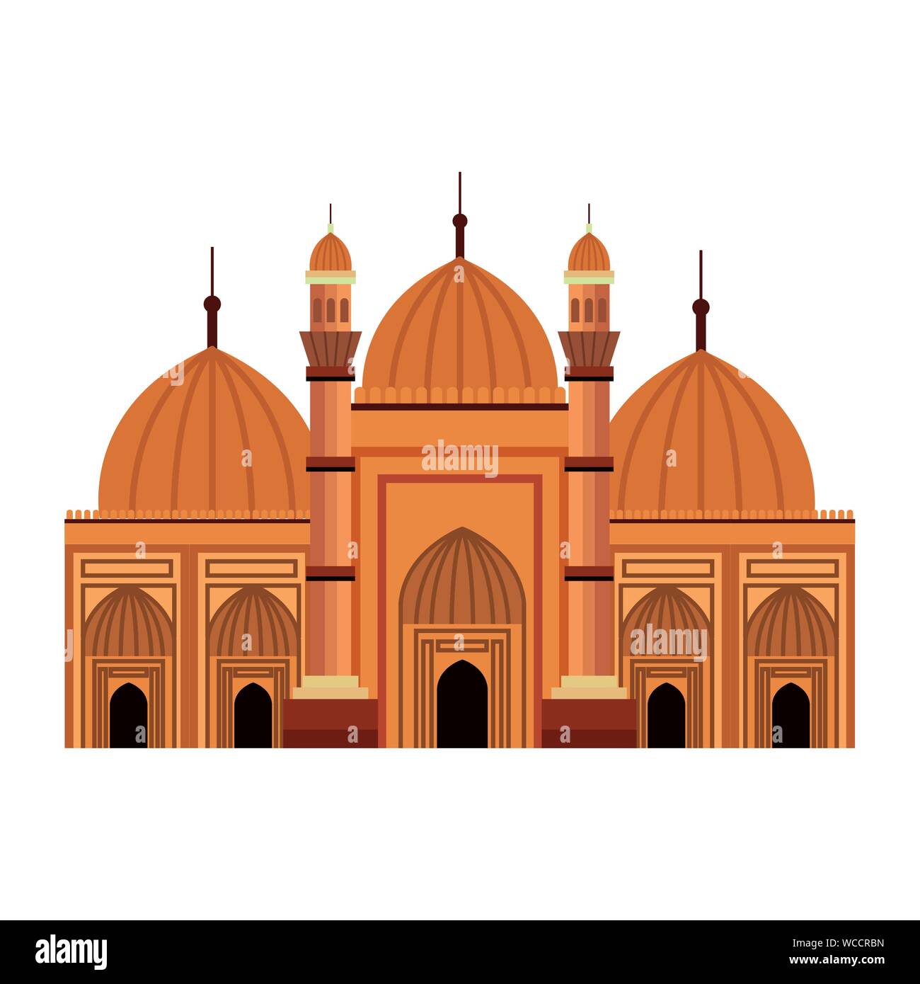 badshahi mosque building palace icon Stock Vector Image & Art - Alamy