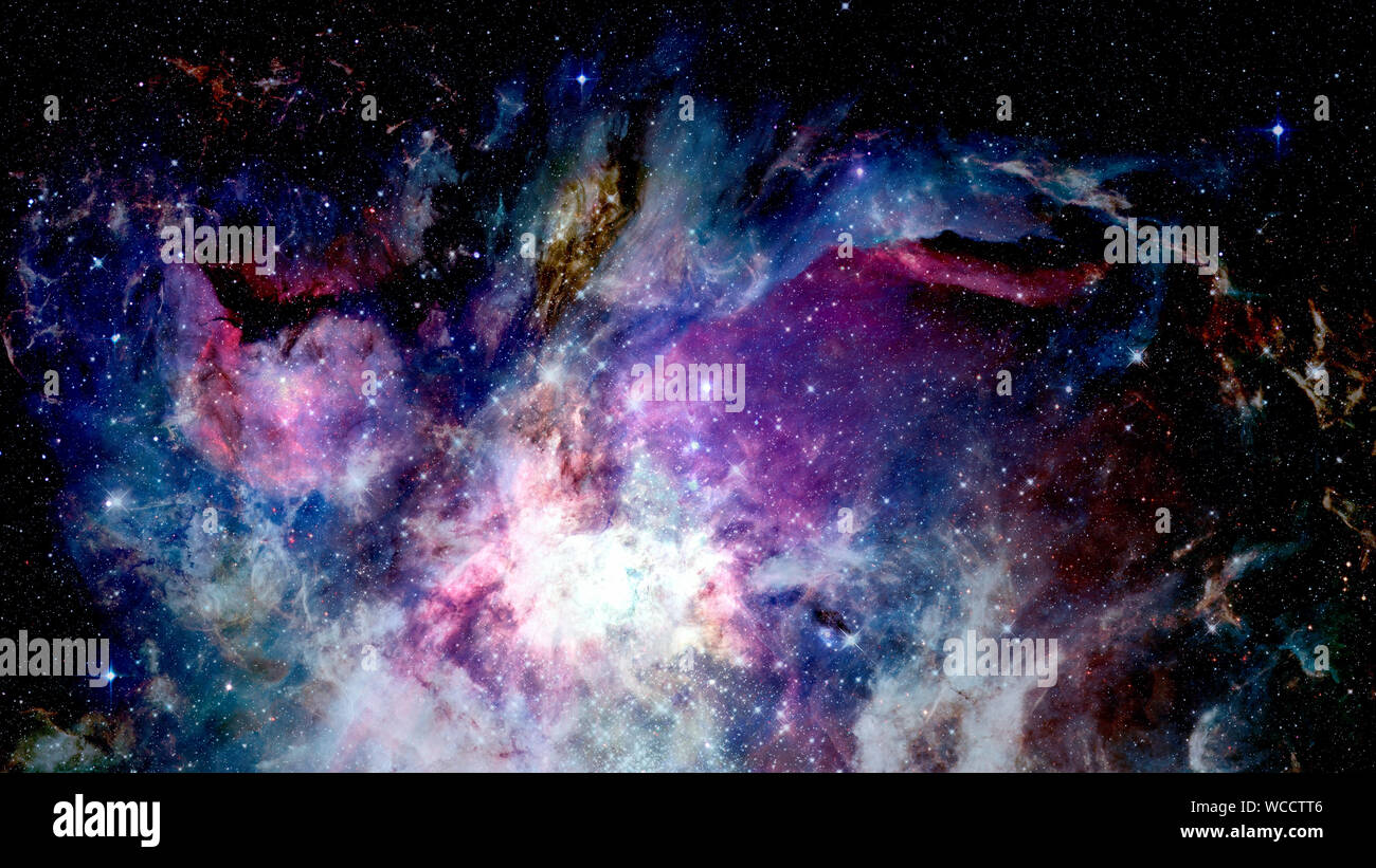 Infinite space background with nebulas and stars. This image elements ...