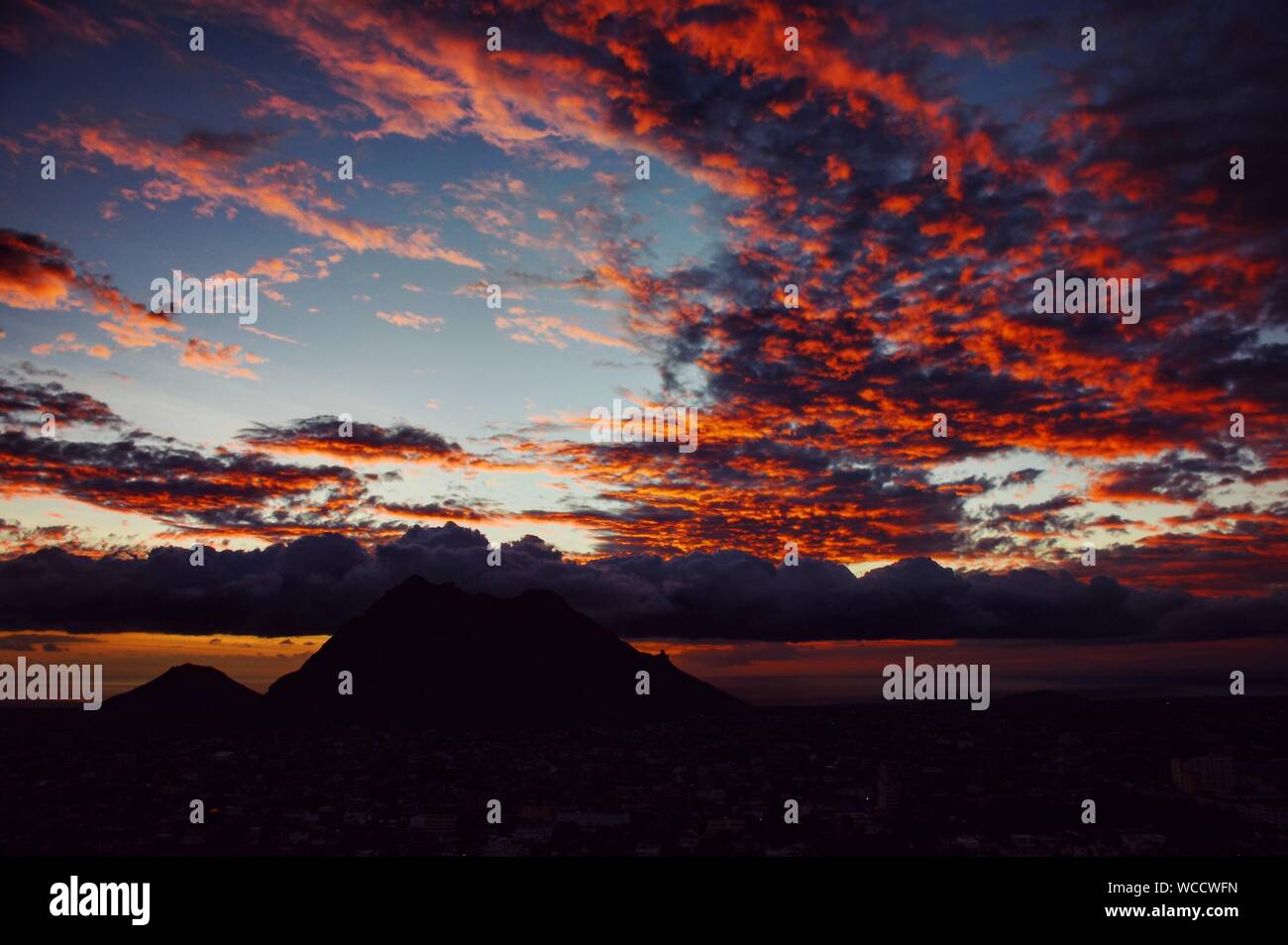 Mauritius mountain landscape sunset hi-res stock photography and images ...