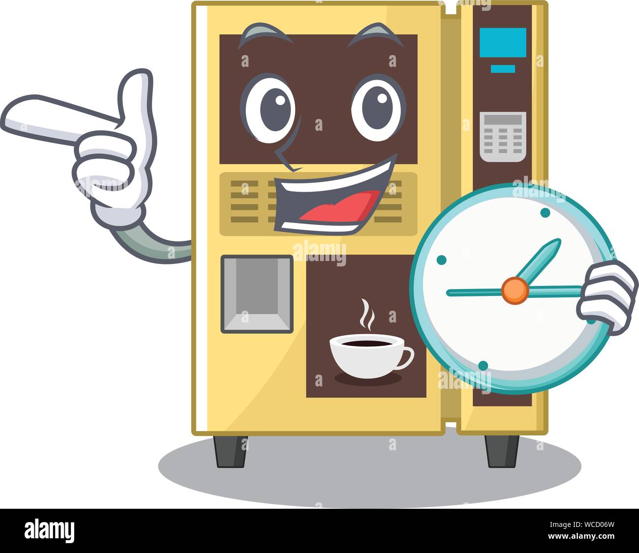 Fresh milk vending machine Stock Vector Images - Alamy
