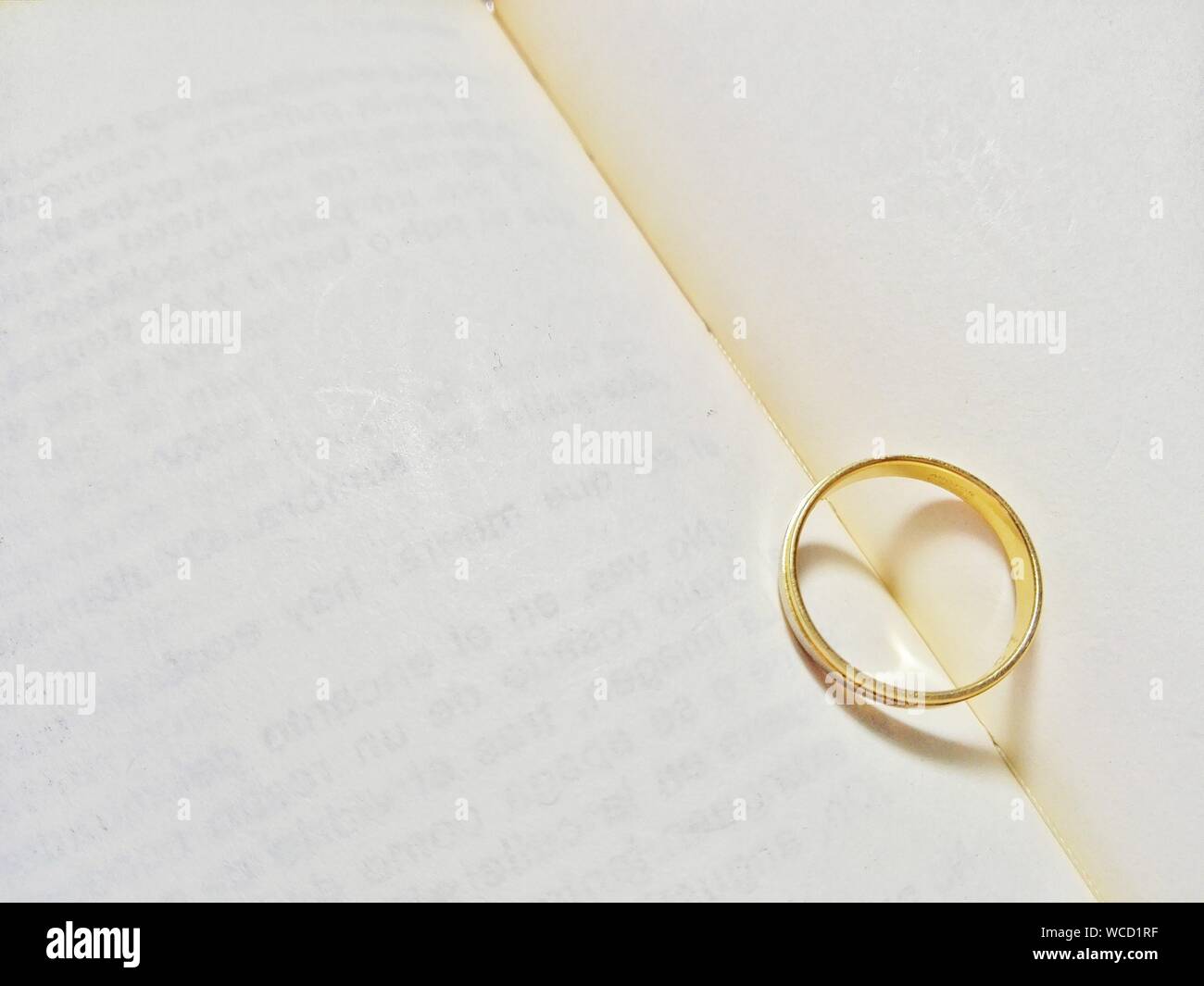 Wedding ring book heart hi-res stock photography and images - Alamy