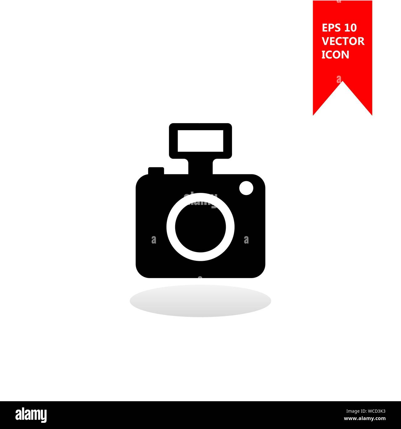 A camera vector icon. The sign of a camera. The symbol of a camera ...