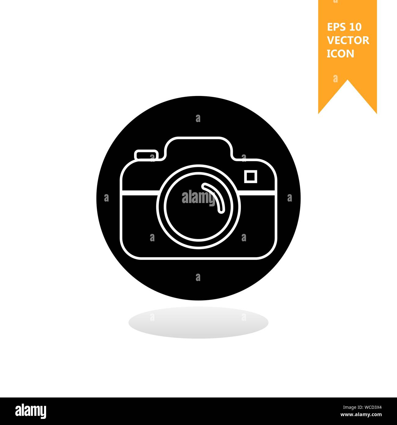 A camera vector icon. The sign of a camera. The symbol of a camera ...