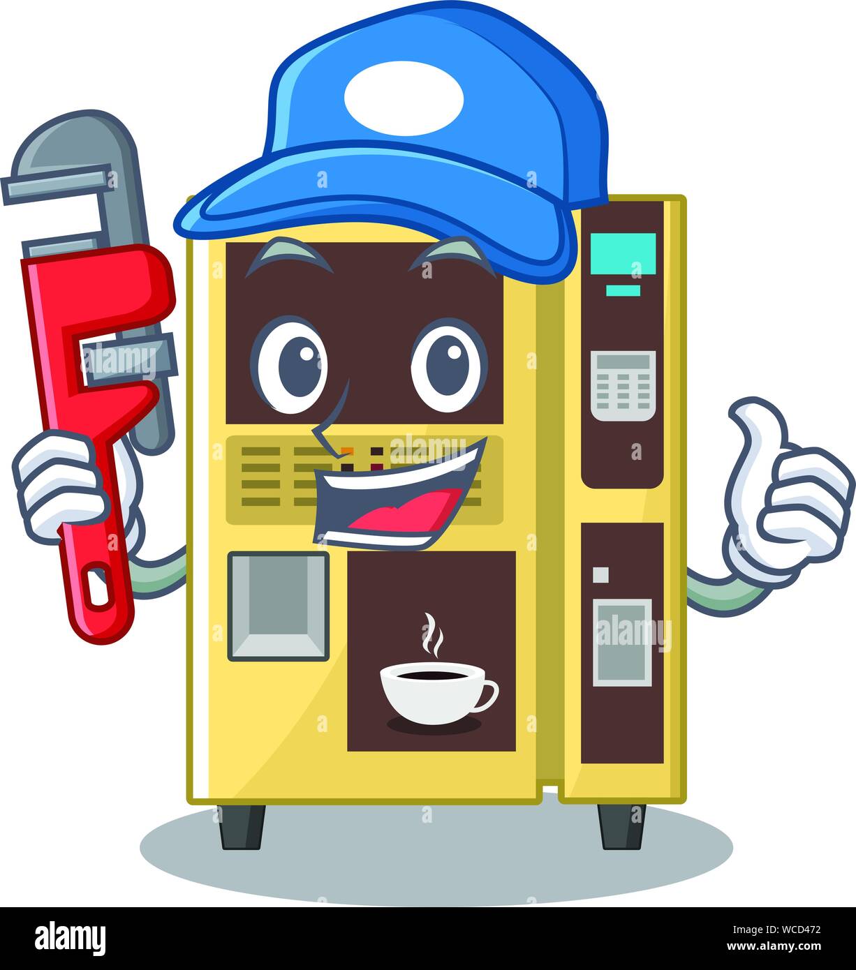 Fresh milk vending machine Stock Vector Images - Alamy