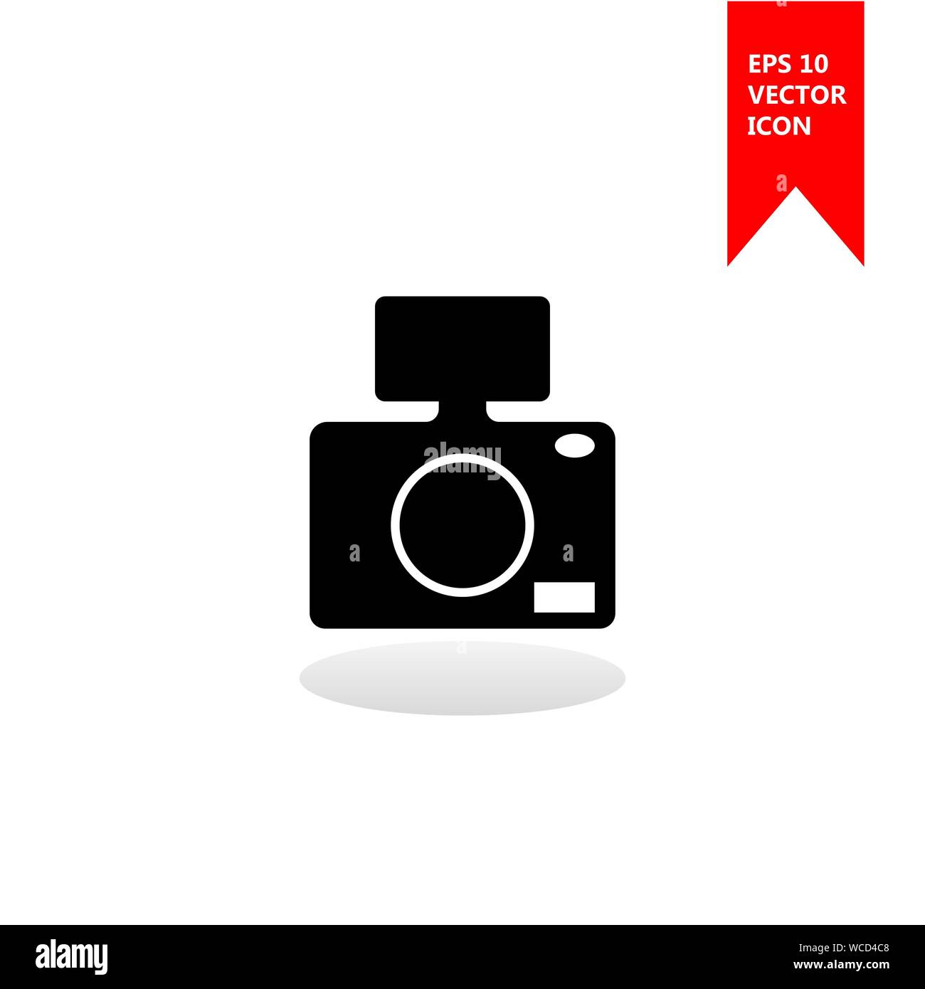 A camera vector icon. The sign of a camera. The symbol of a camera ...
