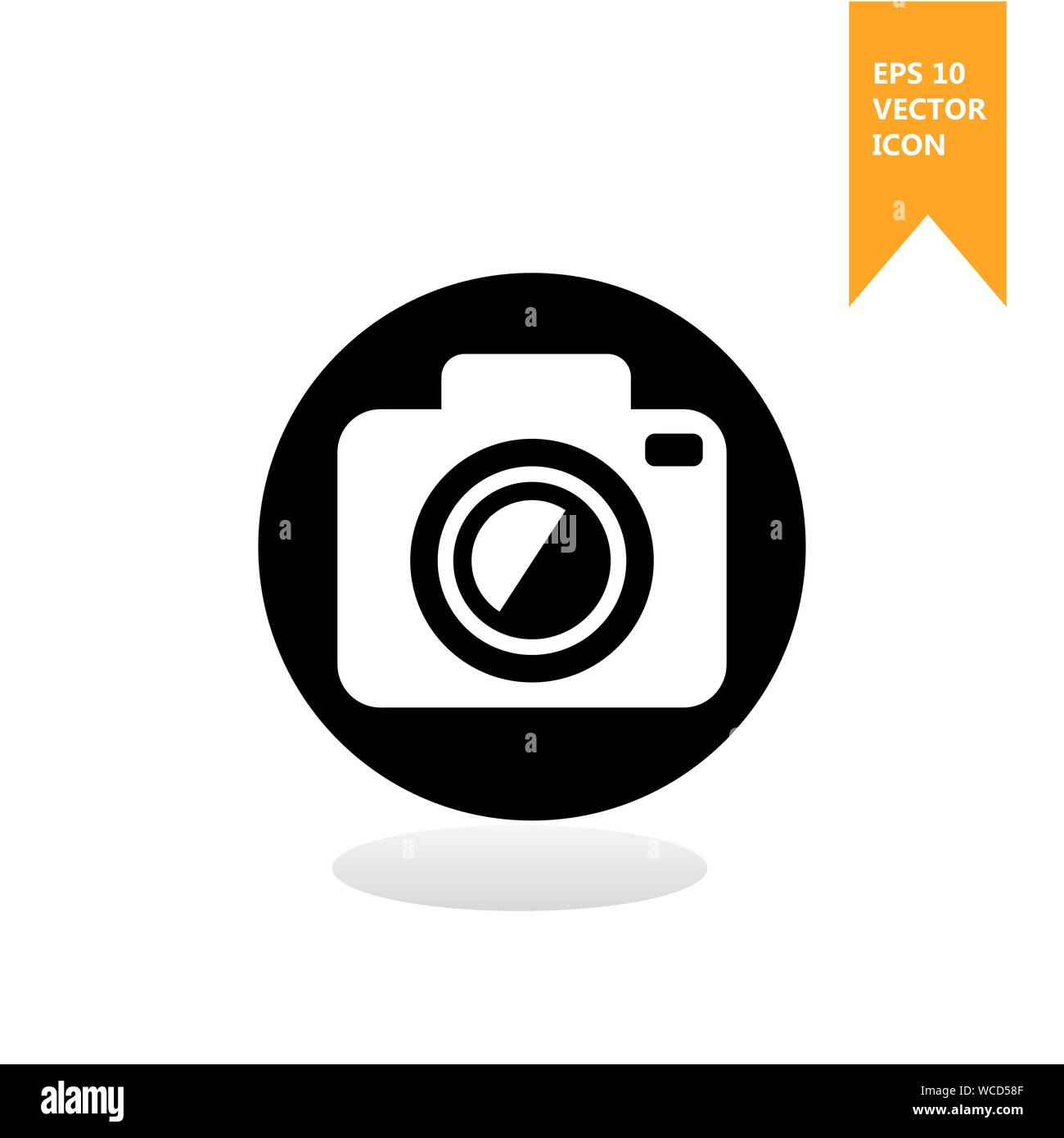 A camera vector icon. The sign of a camera. The symbol of a camera ...