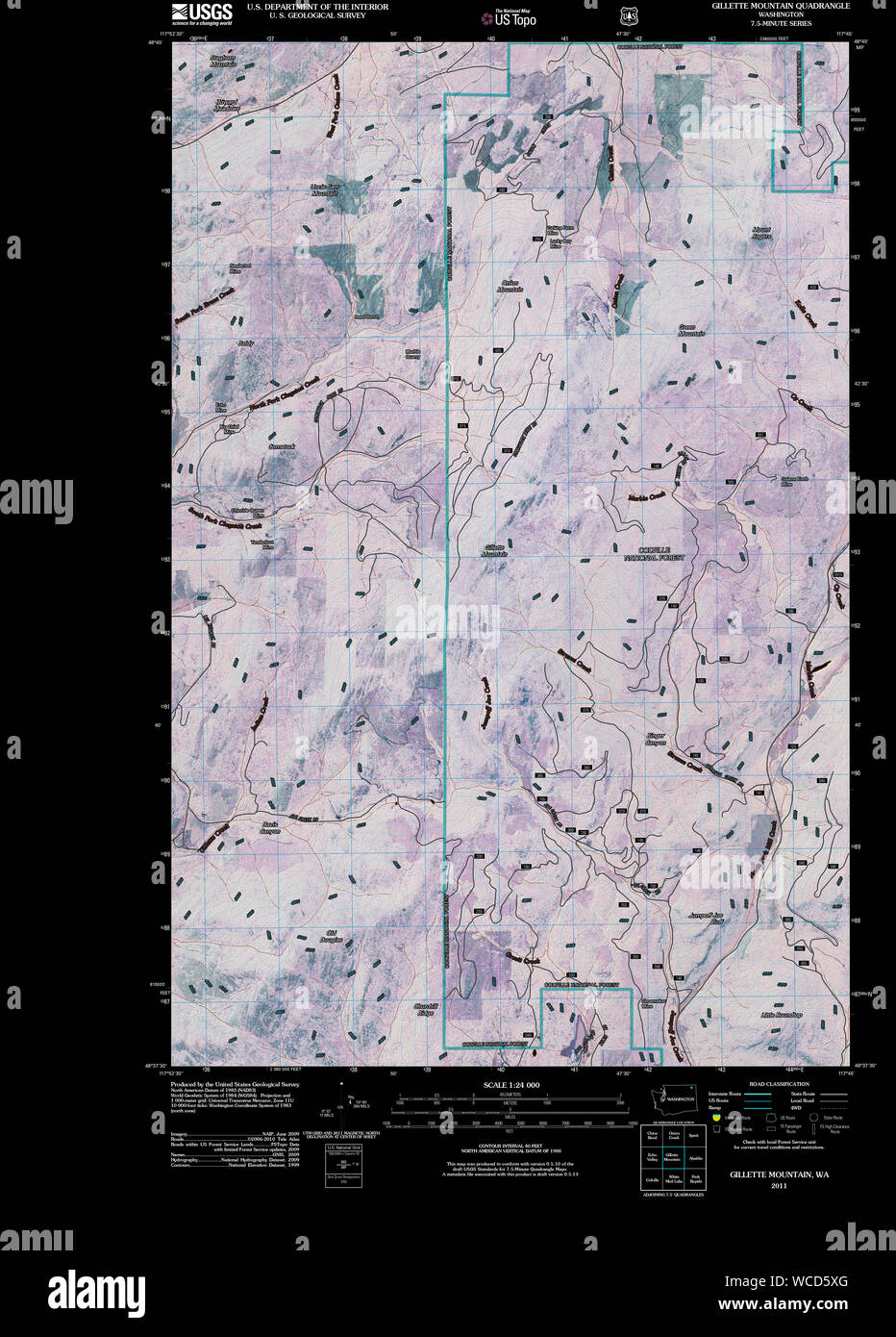 Gillette map hi-res stock photography and images - Alamy