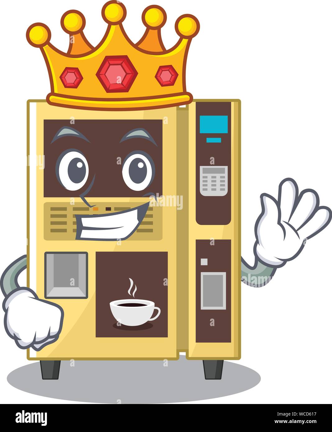 King coffee vending machine in the cartoon Stock Vector Image & Art - Alamy