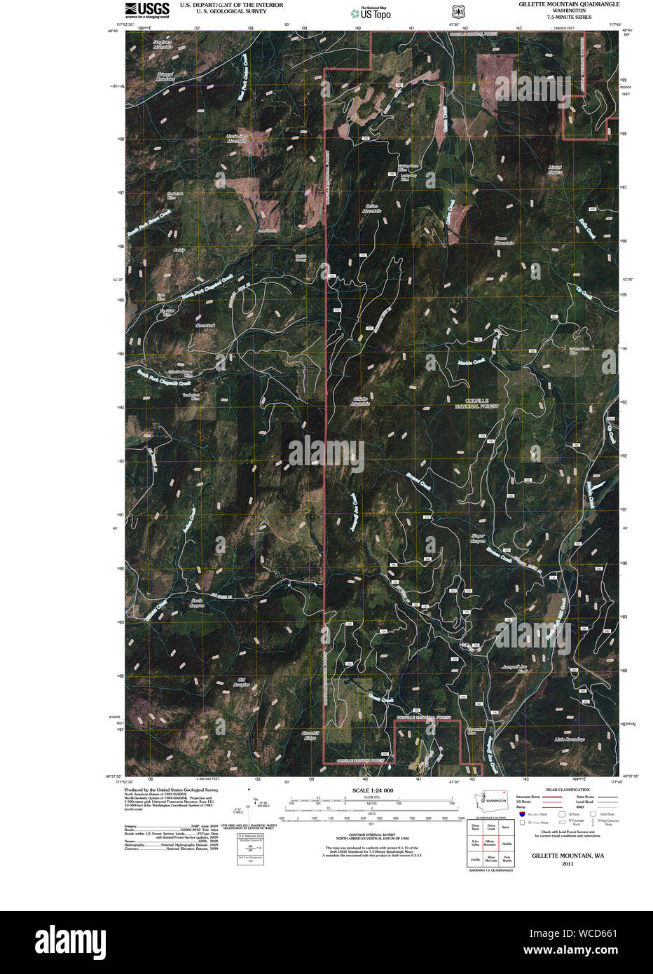 Gillette Map Cut Out Stock Images & Pictures - Alamy