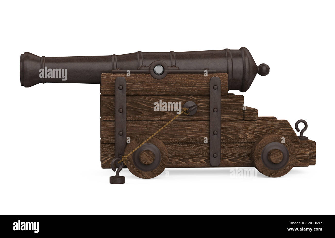 Old Cannon Isolated Stock Photo - Alamy