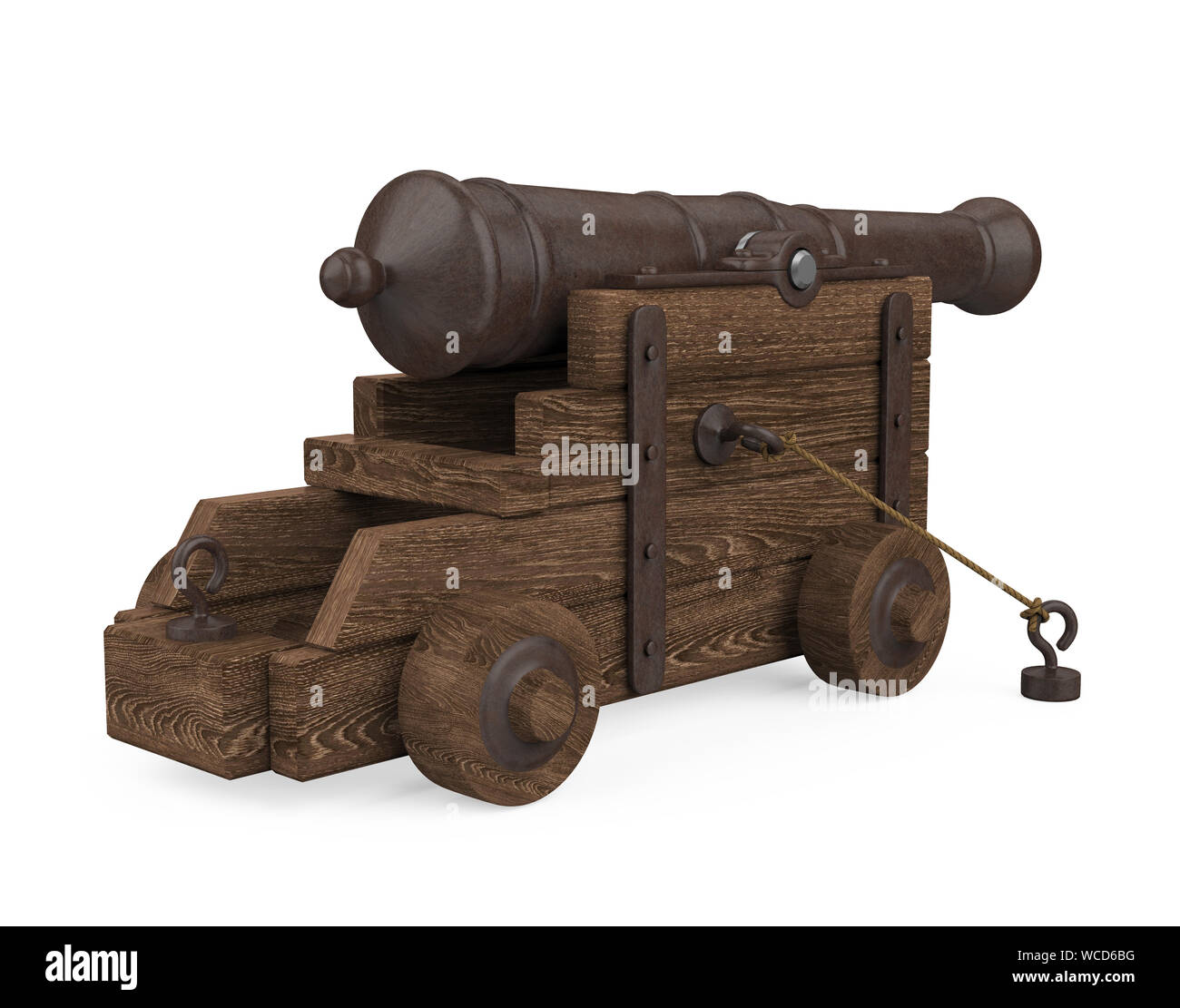 Old Cannon Isolated Stock Photo - Alamy