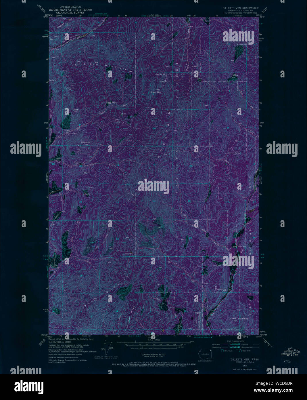 Gillette map hi-res stock photography and images - Alamy