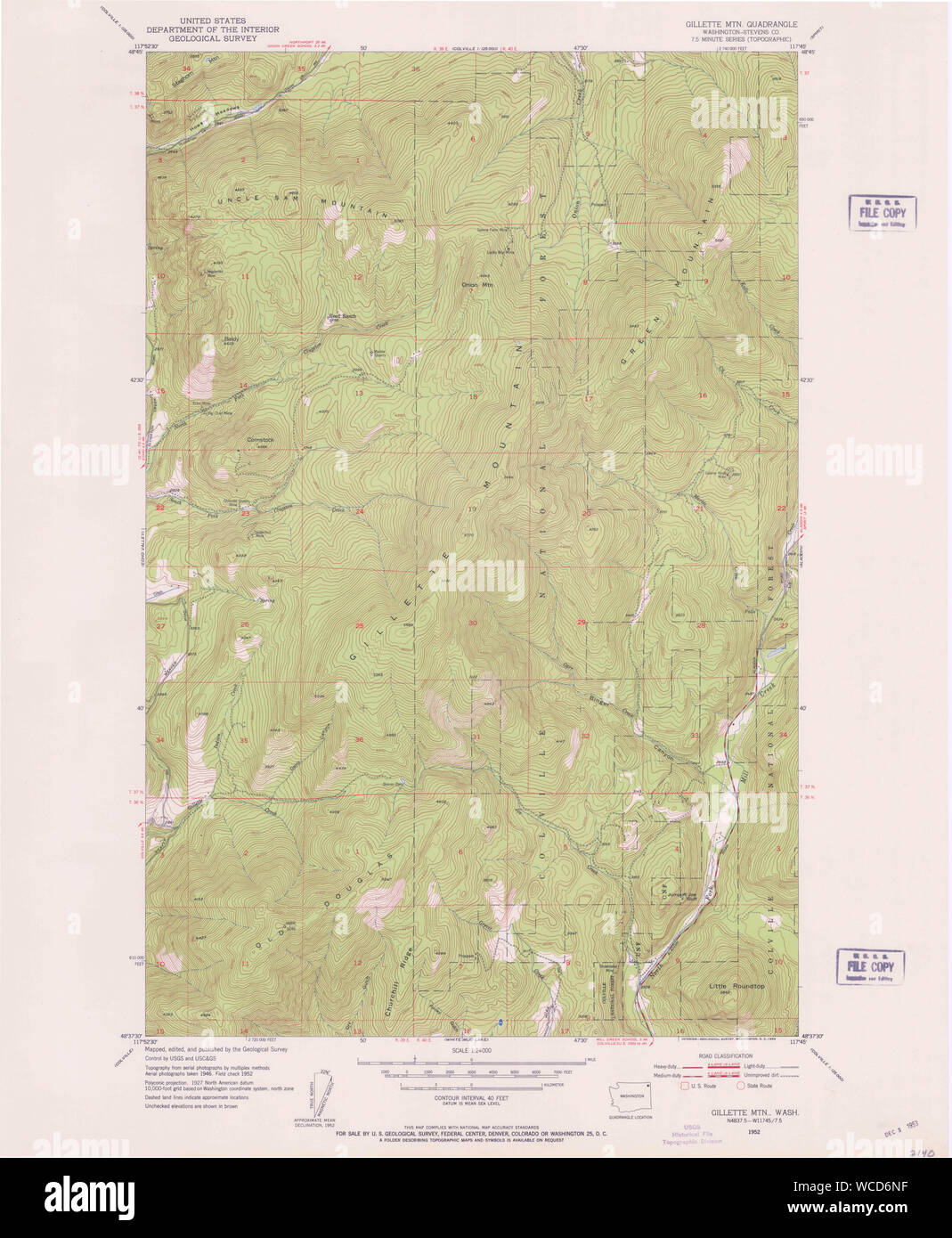 Gillette map hi-res stock photography and images - Alamy