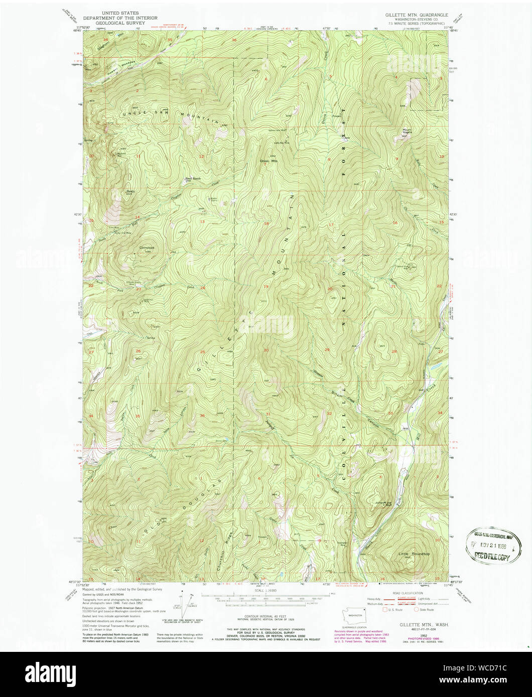 Gillette map hi-res stock photography and images - Alamy