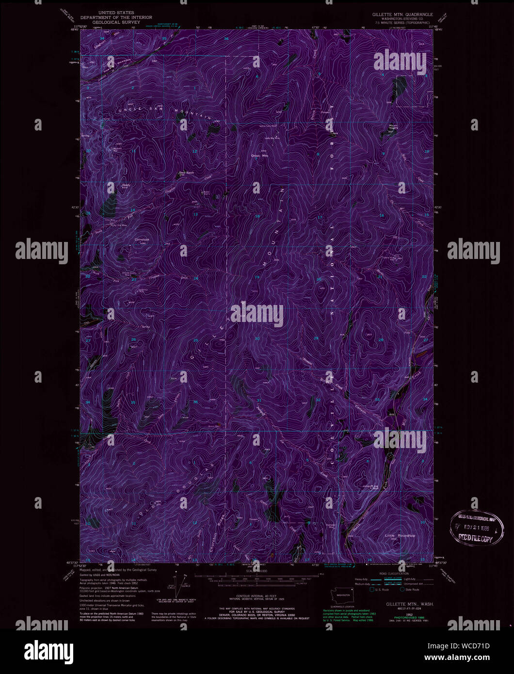 Gillette map hi-res stock photography and images - Alamy