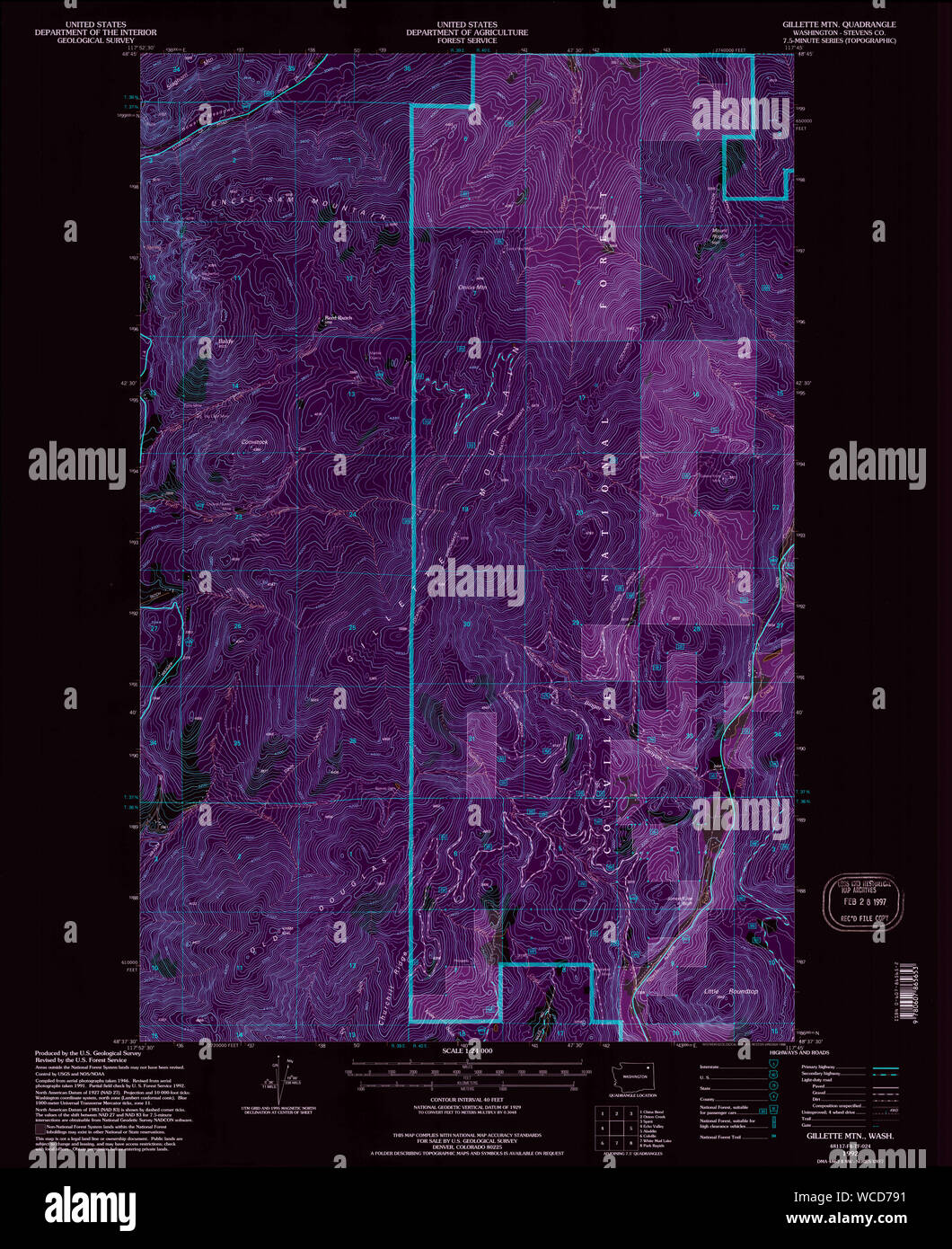 Gillette map hi-res stock photography and images - Alamy