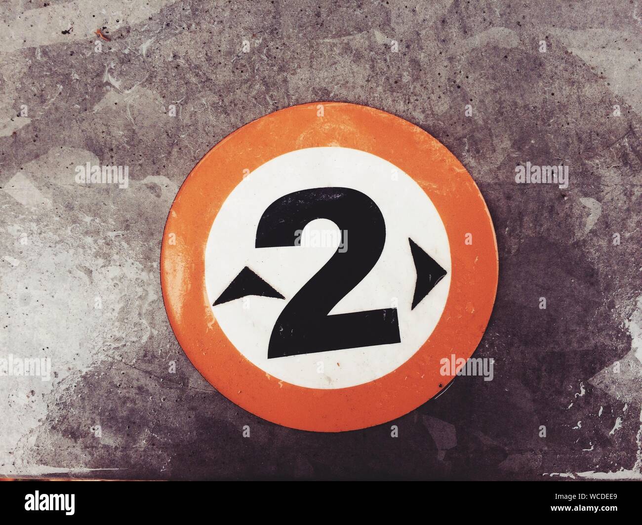 No 2 sign hi-res stock photography and images - Alamy