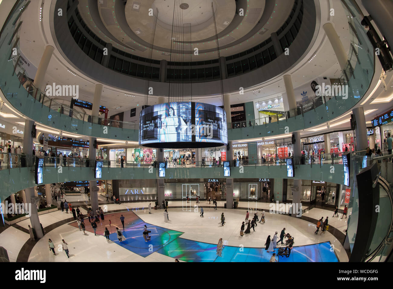 The image of View of Dubai Mall in Dubai UAE Stock Photo - Alamy