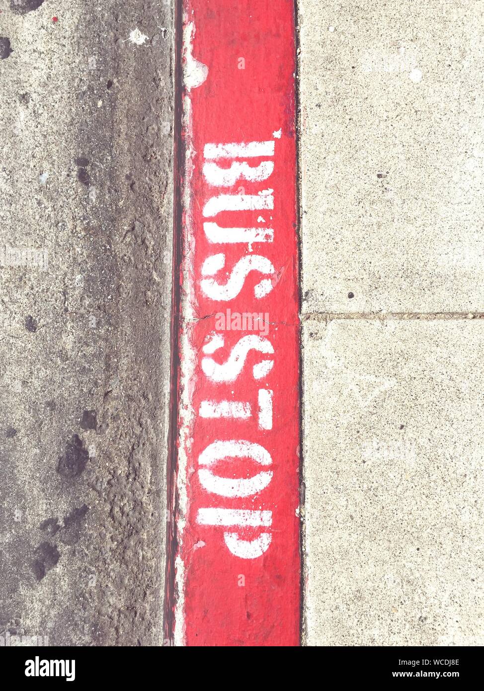 Bus stop street sign hi-res stock photography and images - Alamy